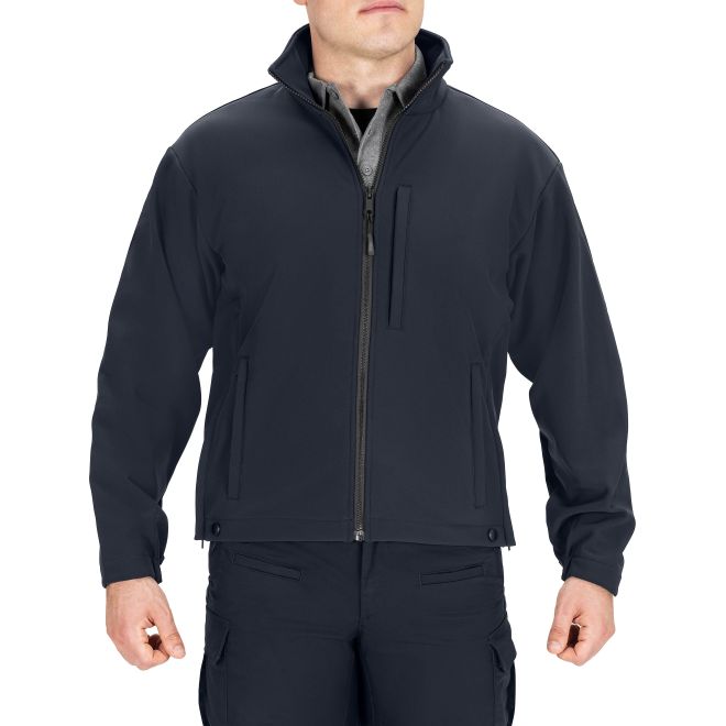 Blauer Certified LAPD Softshell Fleece Jacket BLACK AND DARK NAVY (466 ...