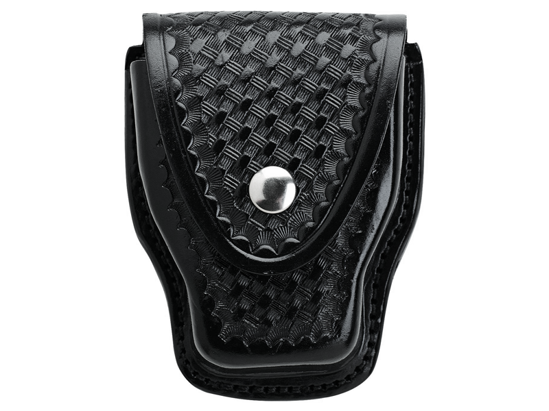 Aker Handcuff Case Black Basket Weave (Chrome Snap) – Uniform Warehouse ...