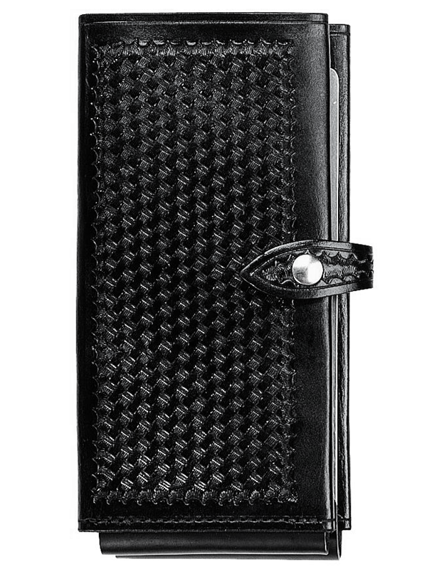 Aker Single Citation Book Cover Black Basket Weave (Chrome Snap ...