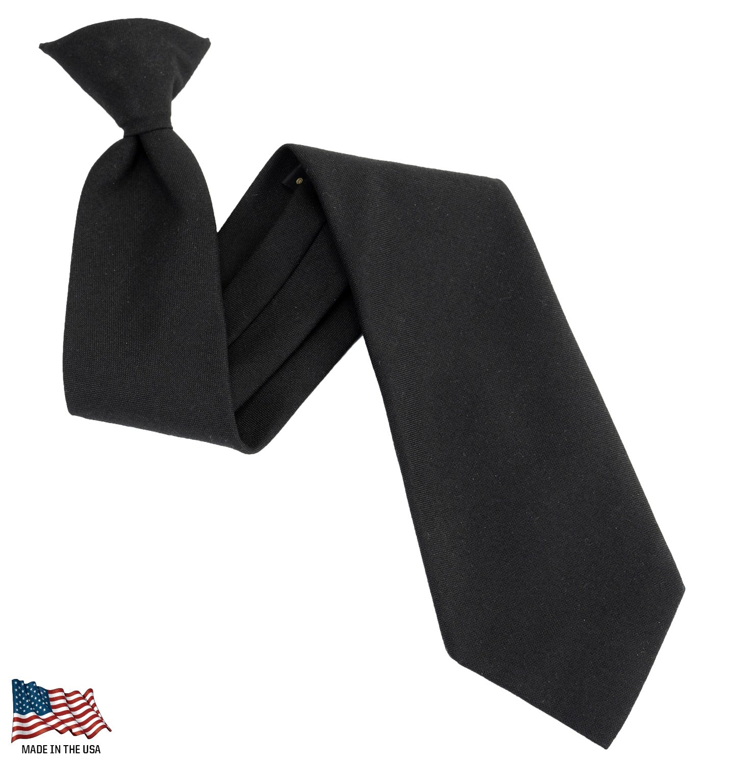 Uniform Cravats Poly Wool Black Clip on Tie – Uniform Warehouse ...