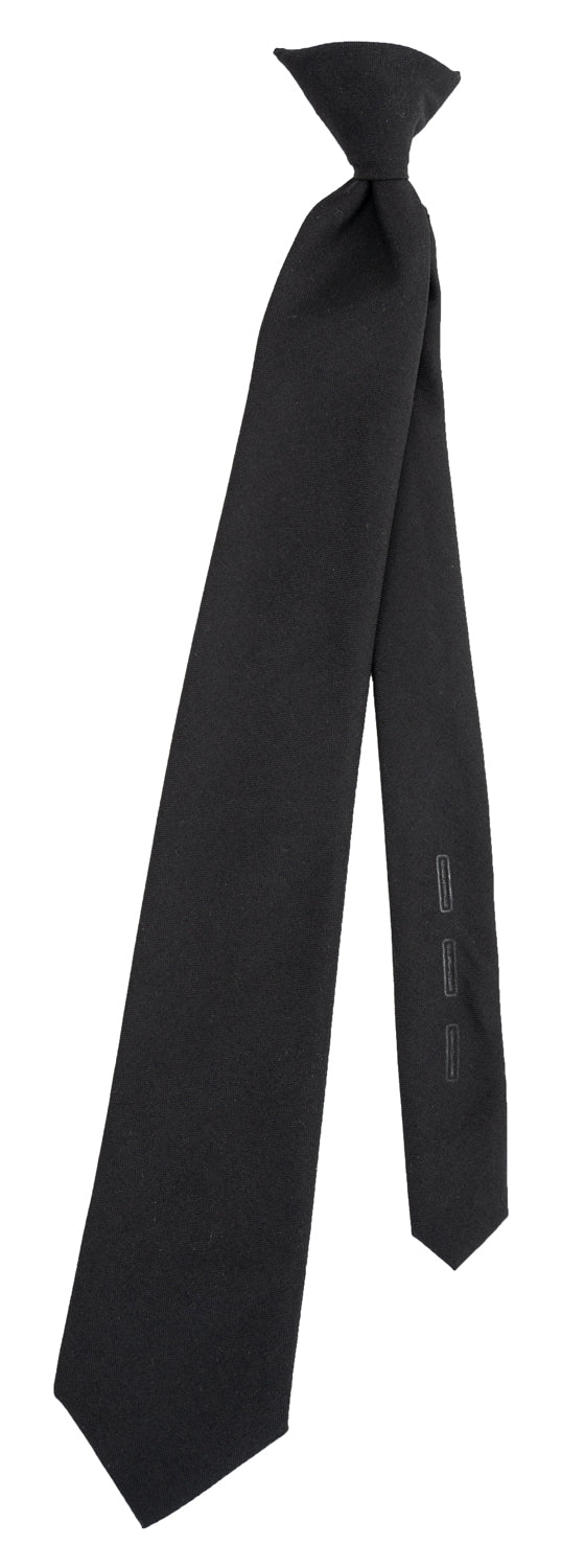 Uniform Cravats Poly Wool Black Clip on Tie – Uniform Warehouse ...