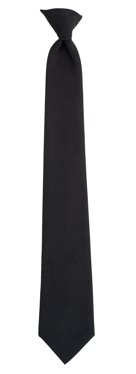 Uniform Cravats Poly Wool Black Clip on Tie – Uniform Warehouse ...