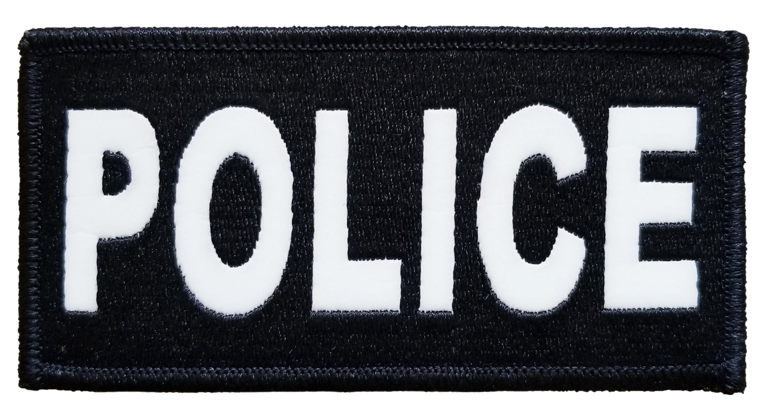 Police Reflective Chest Emblem (White on Black) – Uniform Warehouse ...