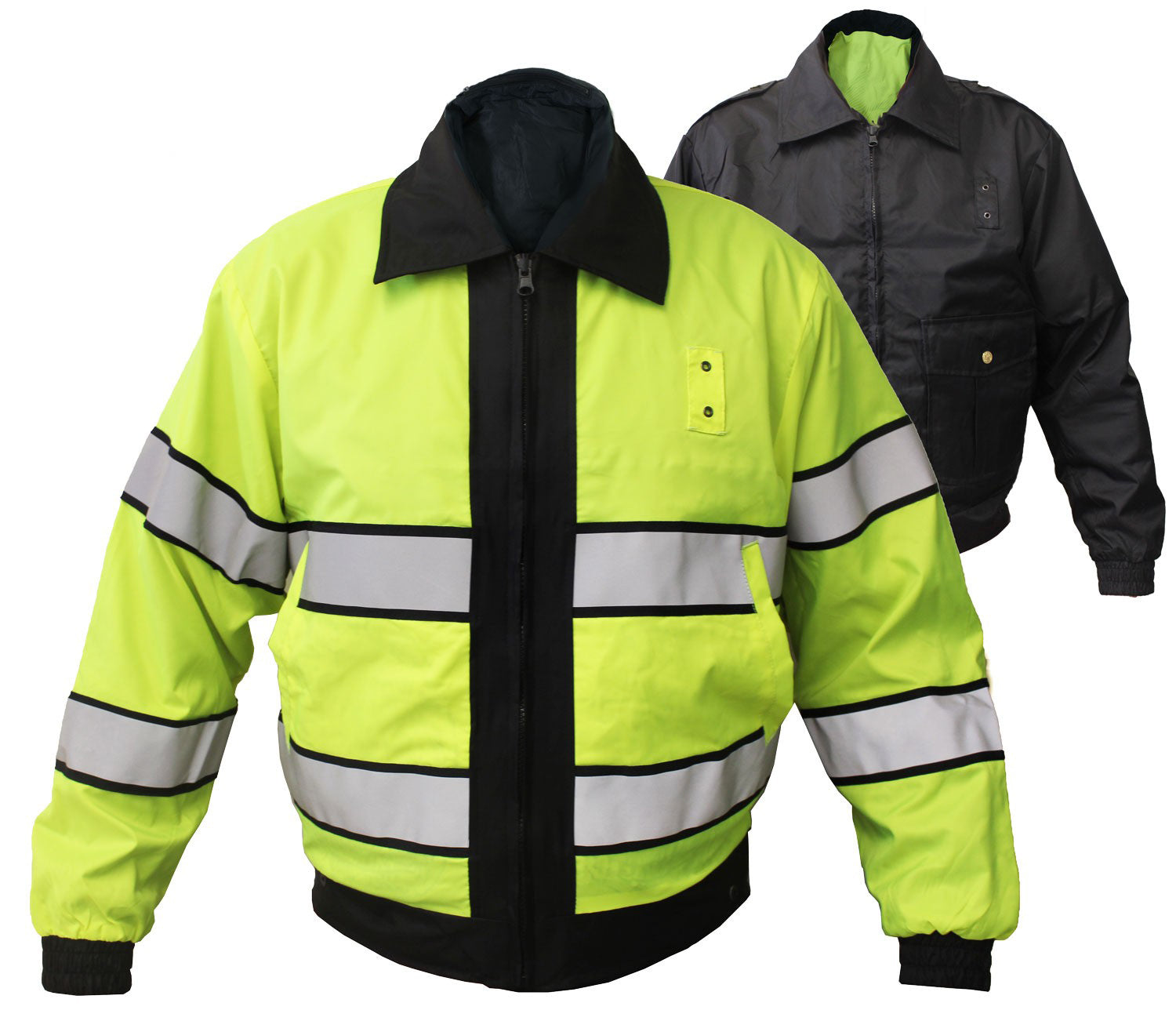 First Class High Visibility Water Resistant Reversible Jacket – Uniform ...