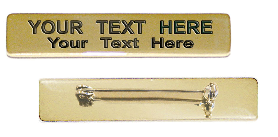 Engraved Brass Name Plates – Uniform Warehouse: Security Uniforms ...