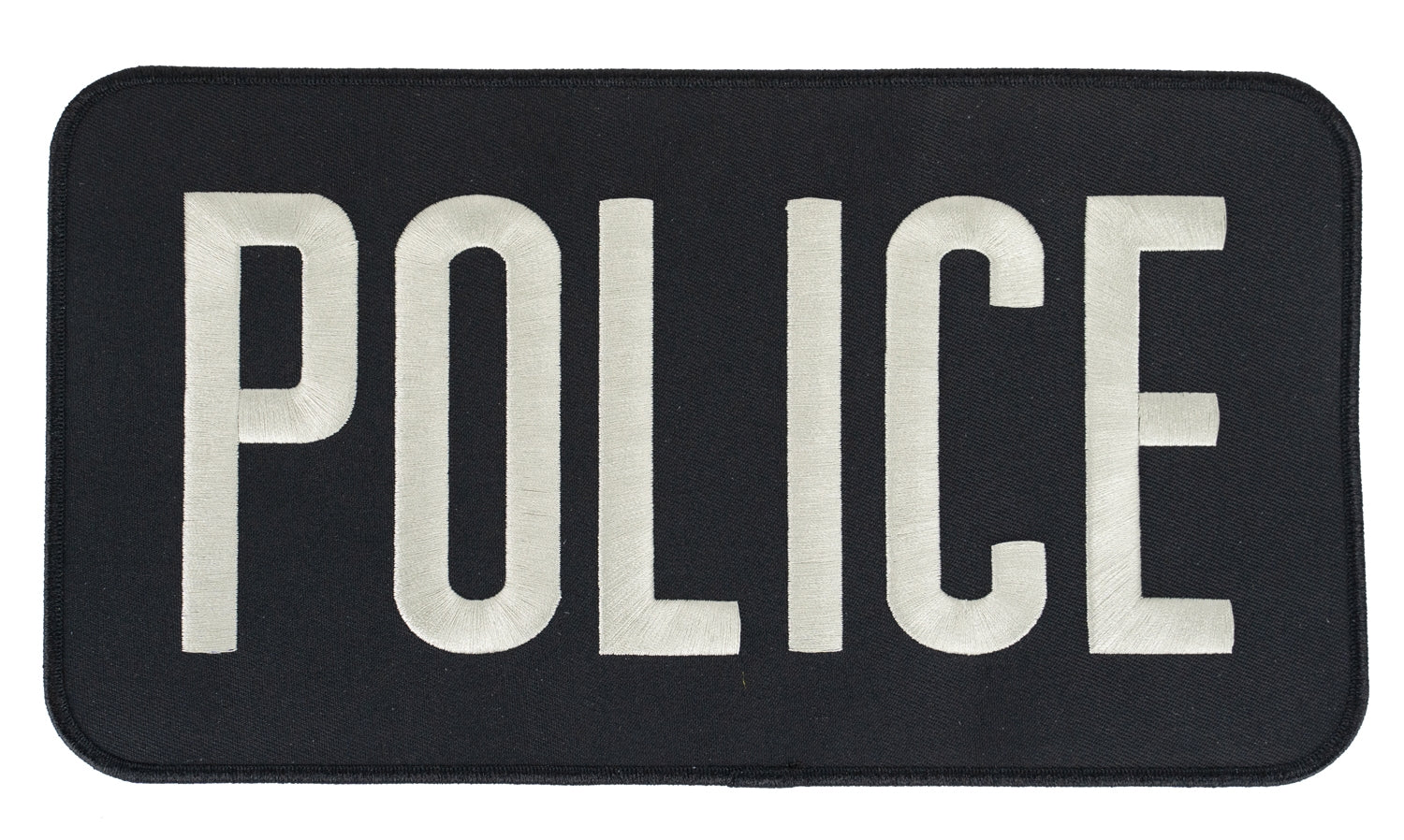 Large Police Emblem (Silver on Black) – Uniform Warehouse: Security ...
