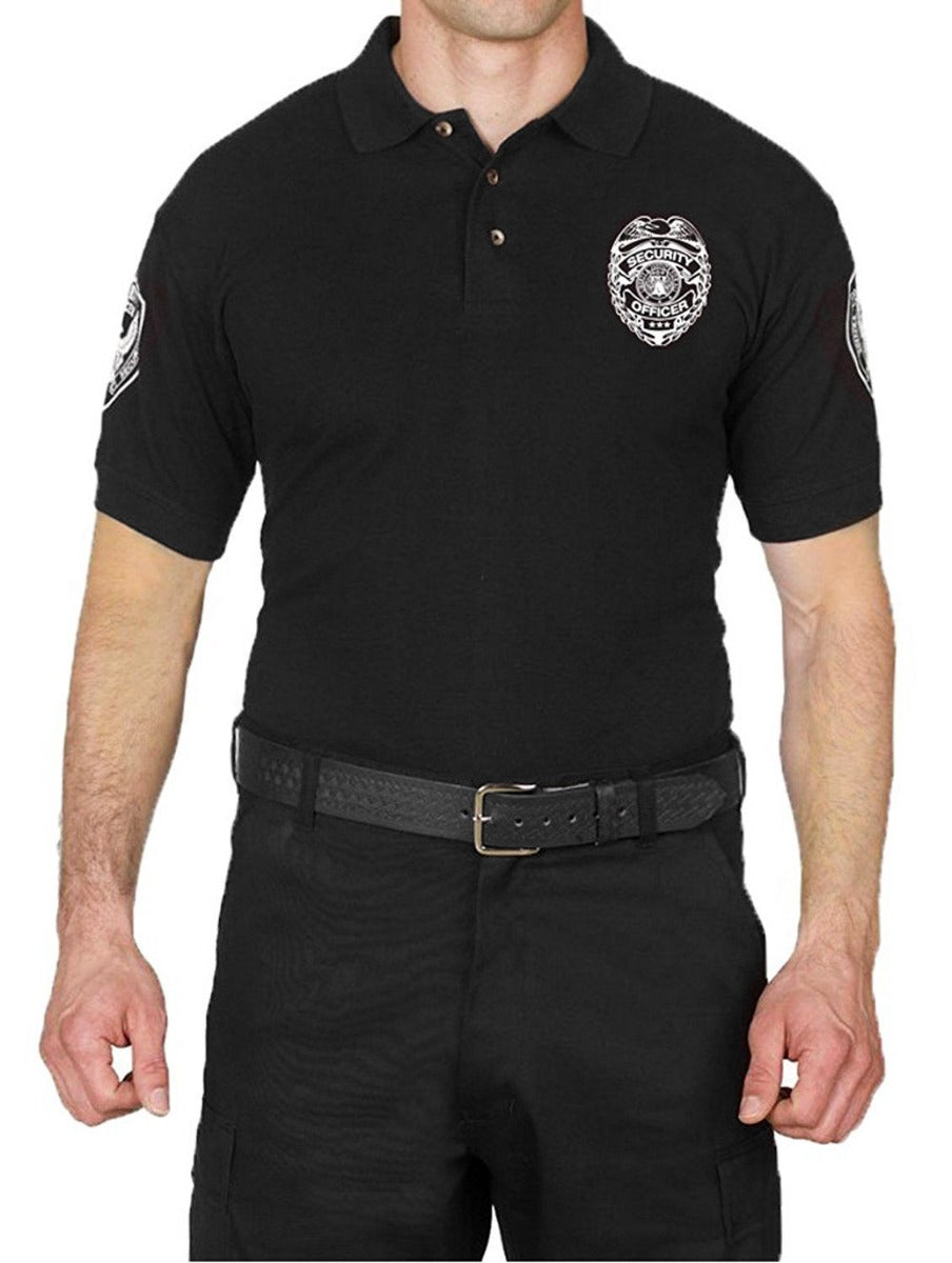First Class Security Badge Polo Shirt – Uniform Warehouse: Security ...