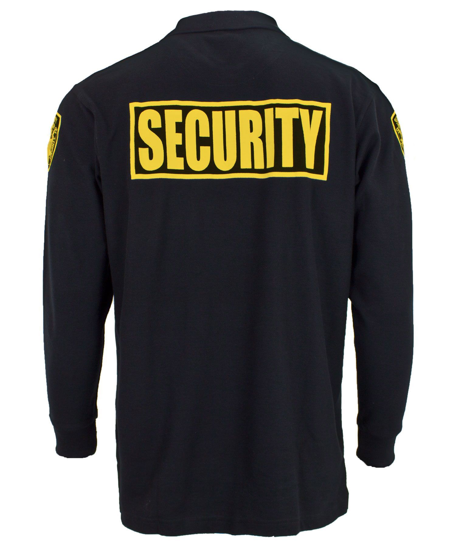 First Class Poly/Cotton Security Long Sleeve Polo Shirt – Uniform ...