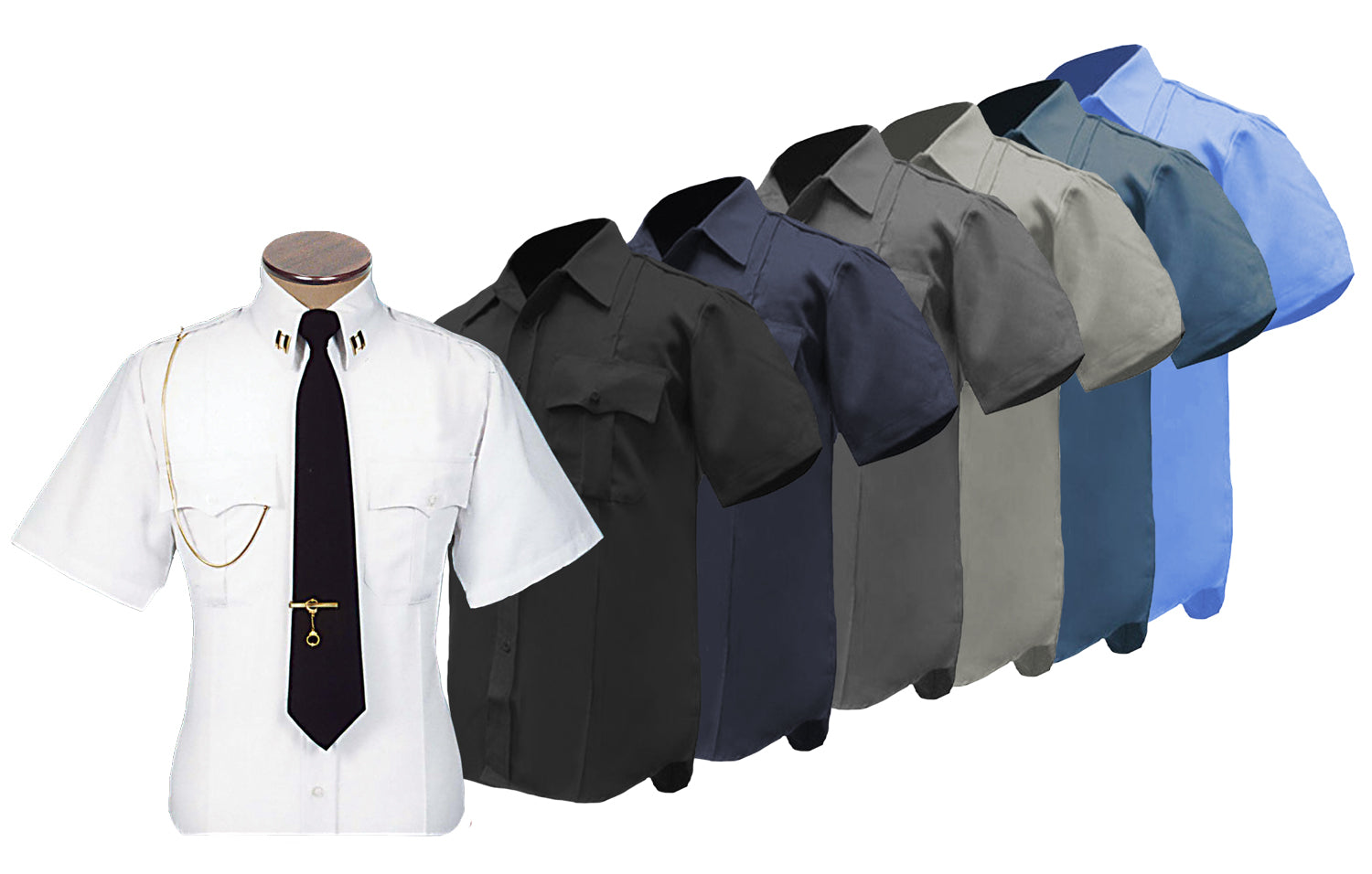 Polycotton Short Sleeve Uniform Shirt – Uniform Warehouse: Security ...