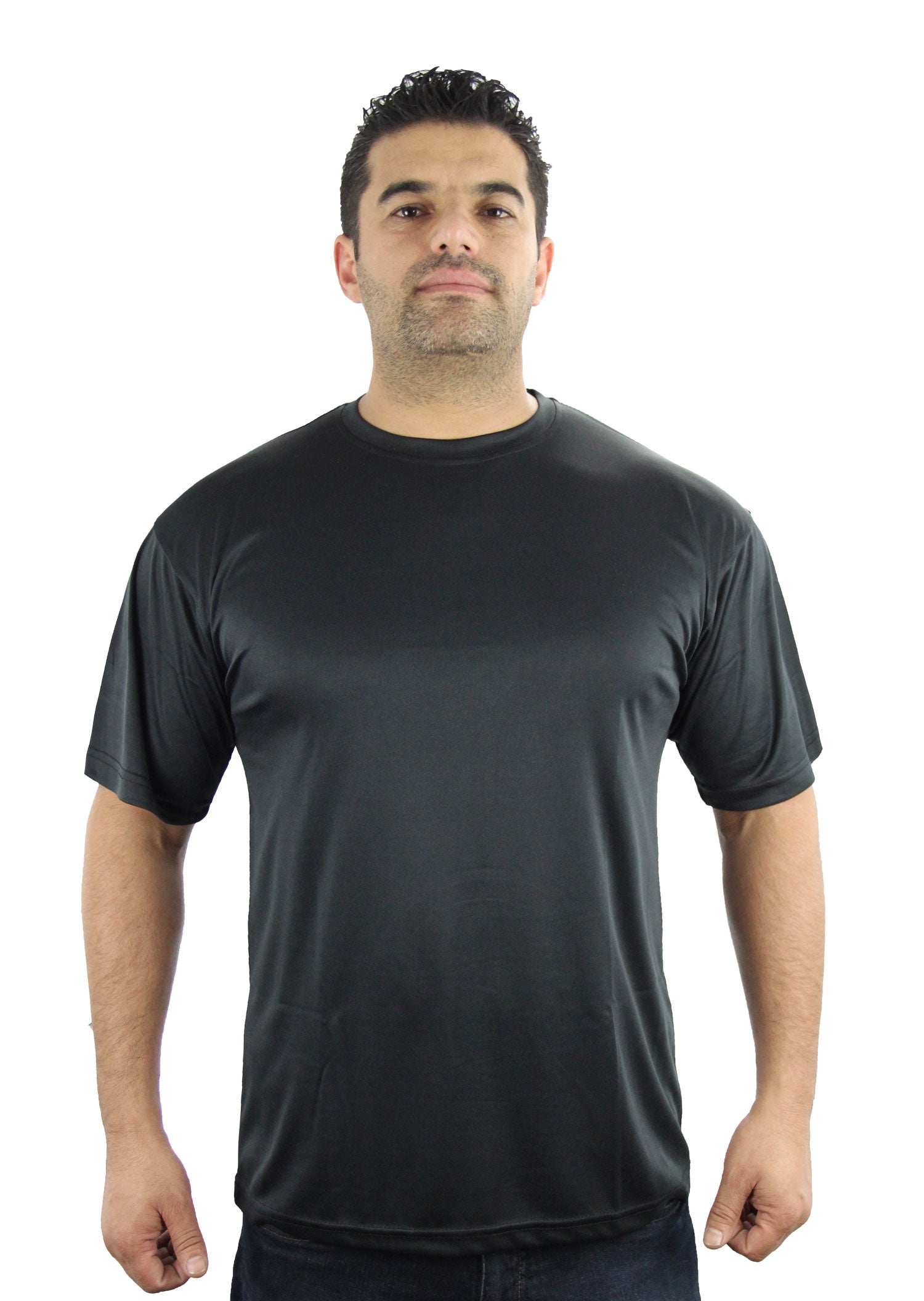 Black T-Shirt 100% Polyester – Uniform Warehouse: Security Uniforms ...